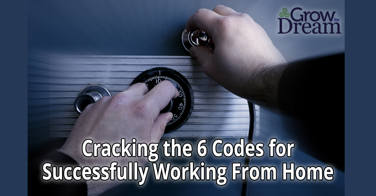 Cracking the 6 Codes for Successfully Working From Home - Grow The Dream